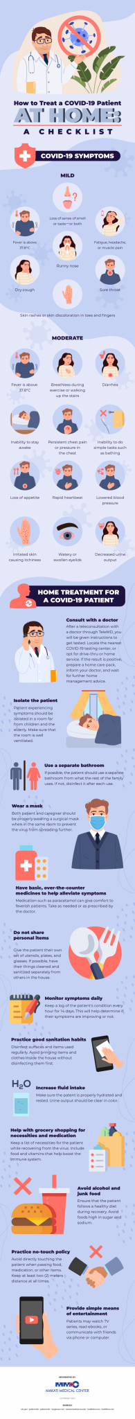 A Checklist on How to Treat a COVID-19 Patient at Home