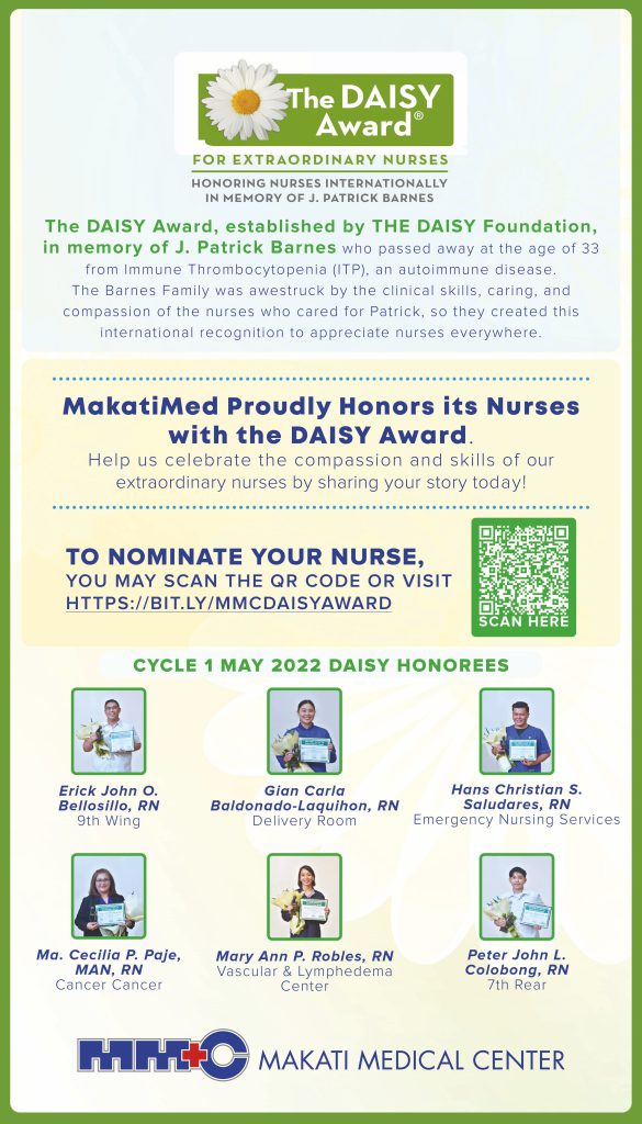 The Daisy Award For Extraordinary Nurses - MakatiMed Exhibits - Makati ...