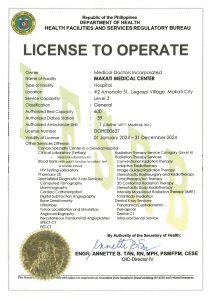 Certificates - Makati Medical Center