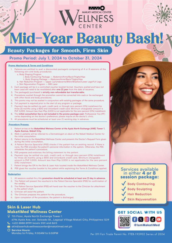 Mid-Year Beauty Bash Promo | Makati Medical Center